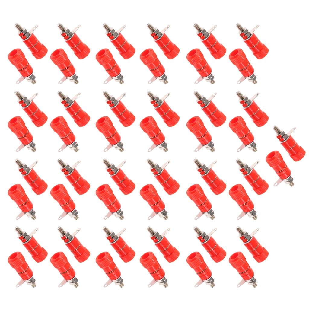 50Pcs Binding Posts Terminals 4mm Banana Socket Binding Post Banana ...