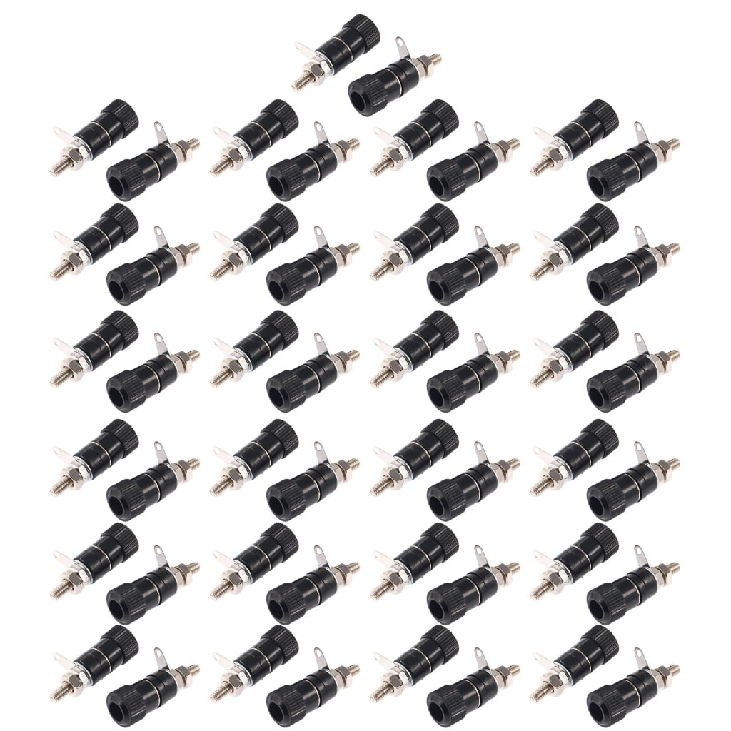 50Pcs Binding Posts Terminals 4mm Banana Socket Binding Post Nut Banana ...