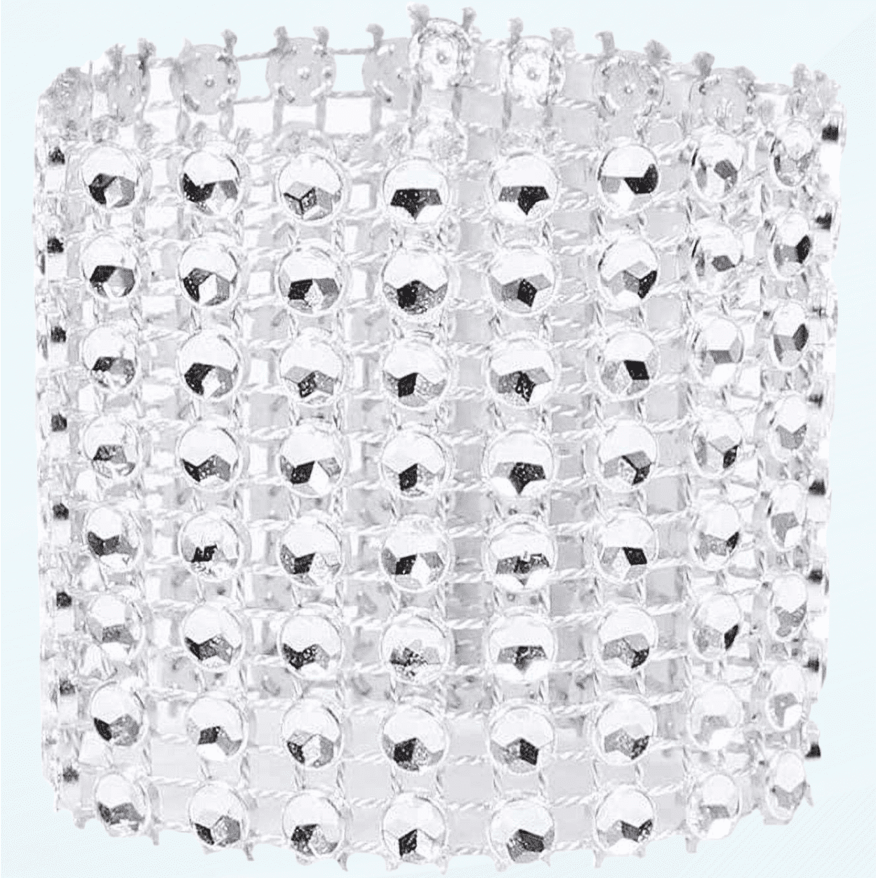 50Pcs Bling Rhinestone Napkin Rings,Silver Napkin Holder Rhinestone ...