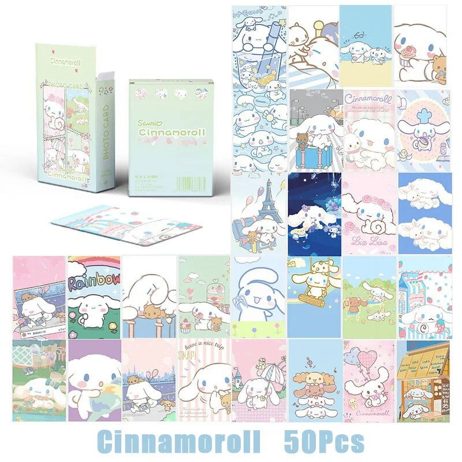 50Pcs/Box Sanrio Cards Kawaii Hello Kitty Kuromi Melody Cinnamoroll ...