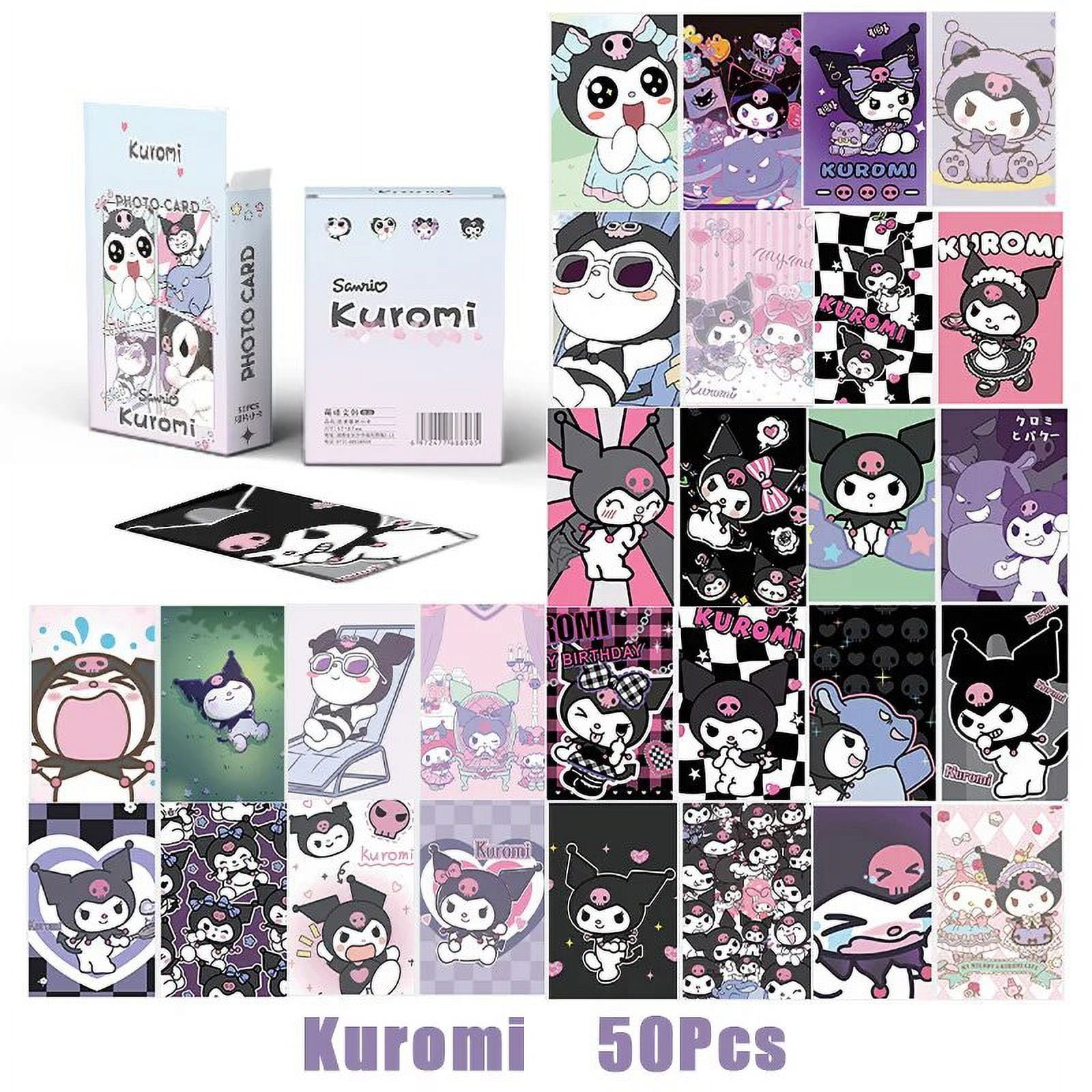50Pcs/Box Sanrio Cards Kawaii Hello Kitty Kuromi Melody Cinnamoroll ...