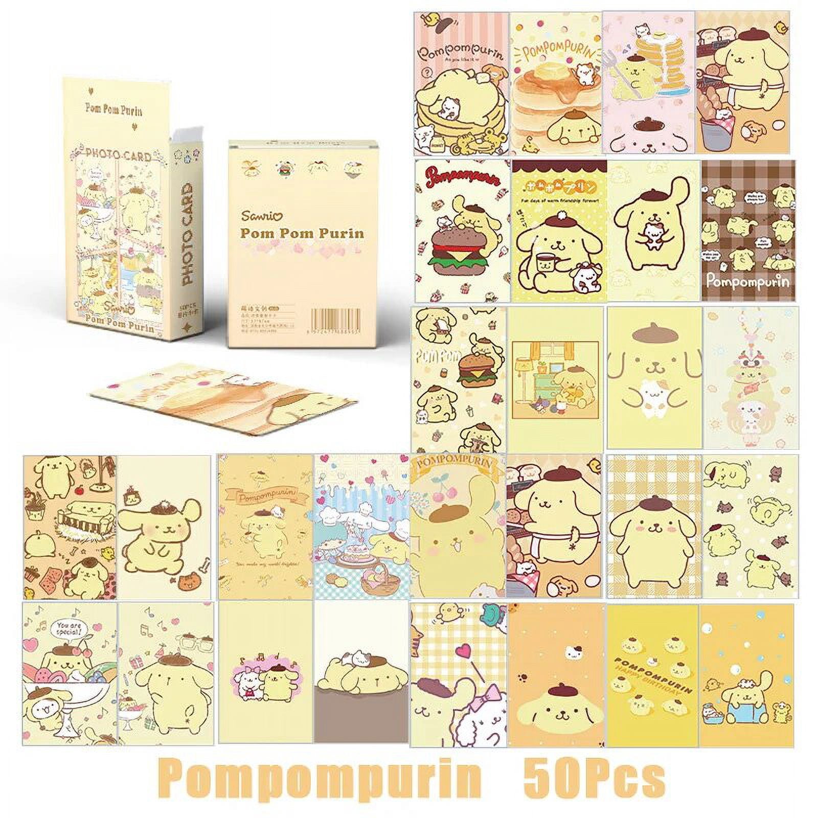 50Pcs/Box Sanrio Cards Kawaii Hello Kitty Kuromi Melody Cinnamoroll ...