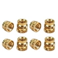 50Pcs Brass Hot Melt Insert Knurled Nut Thread Heat Molding Twill ...