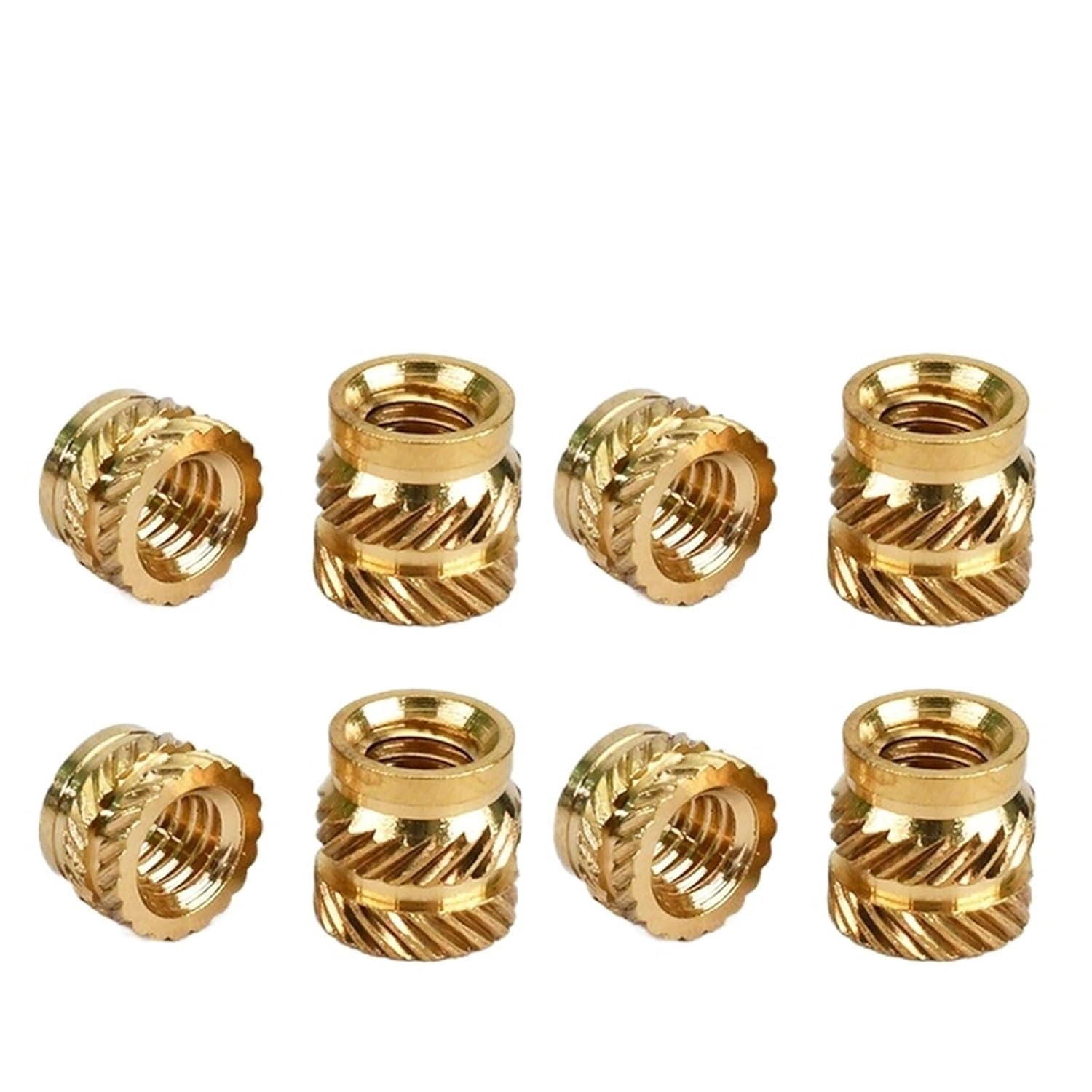 50Pcs Brass Hot Melt Insert Knurled Nut Thread Heat Molding Twill ...