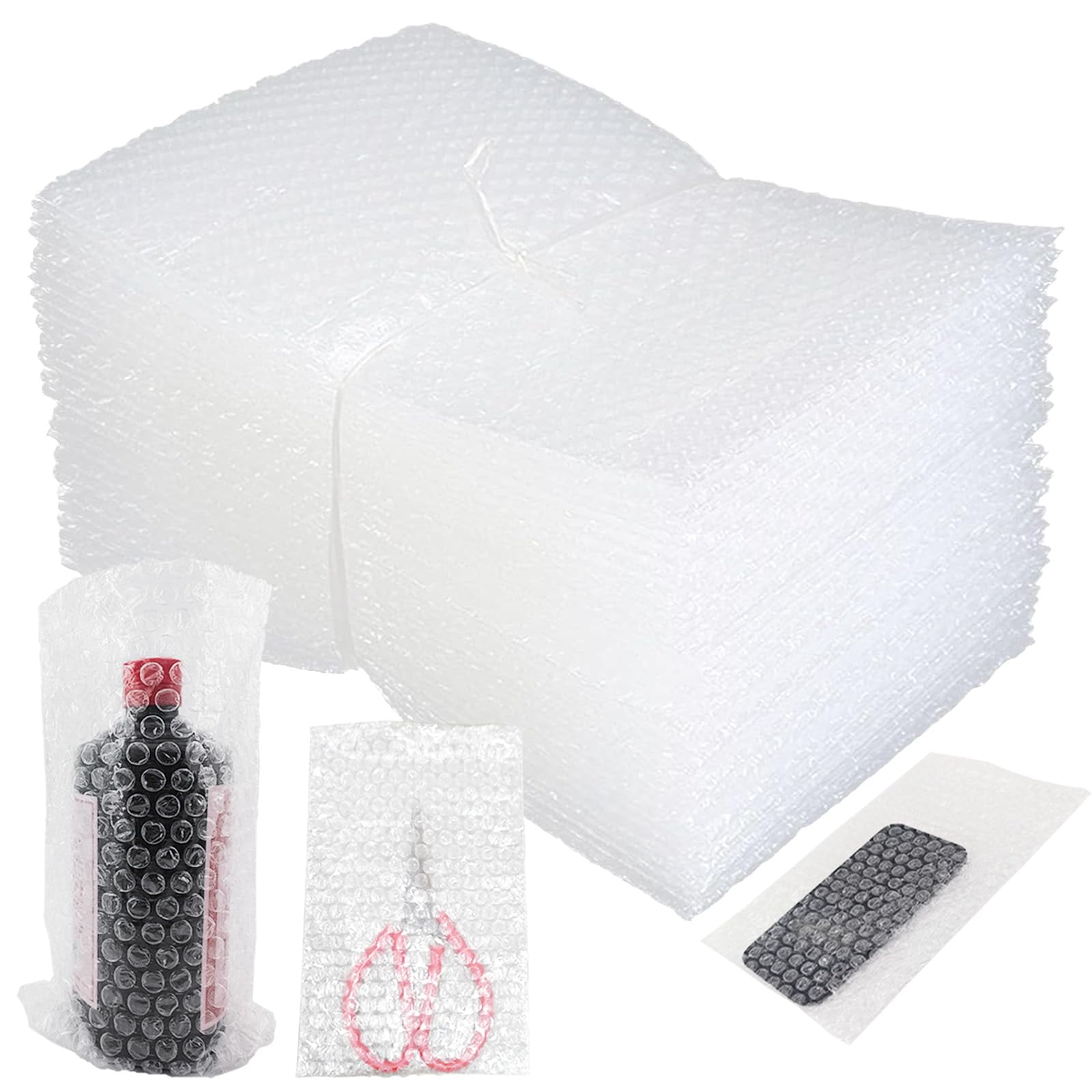 50Pcs Bubble Pouch Wraps Bag, 6''x10'' Clear Bubble Bags&Pouches for Packing, Double Walled ...