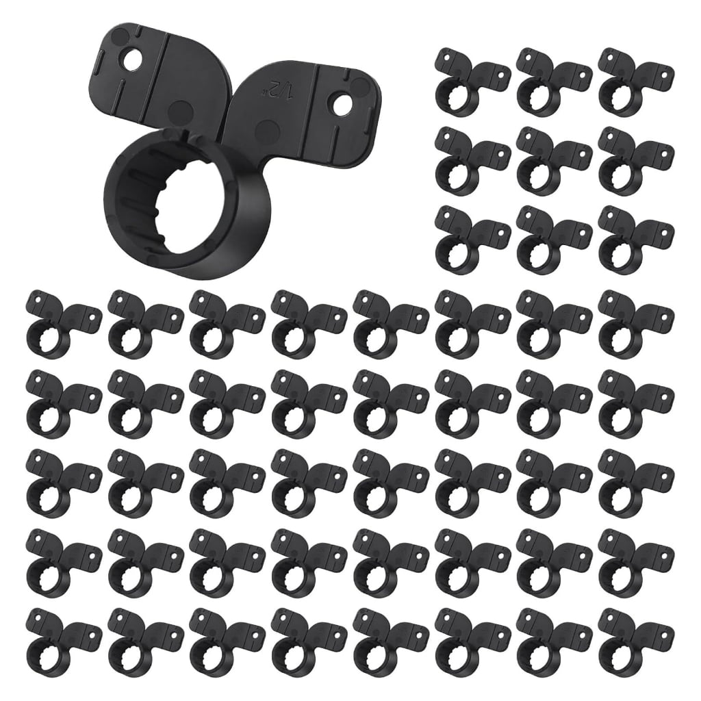 50Pcs Butterfly Style Pex Tubing Clamps 2 Hole Mount Strap Pipe Bracket ...