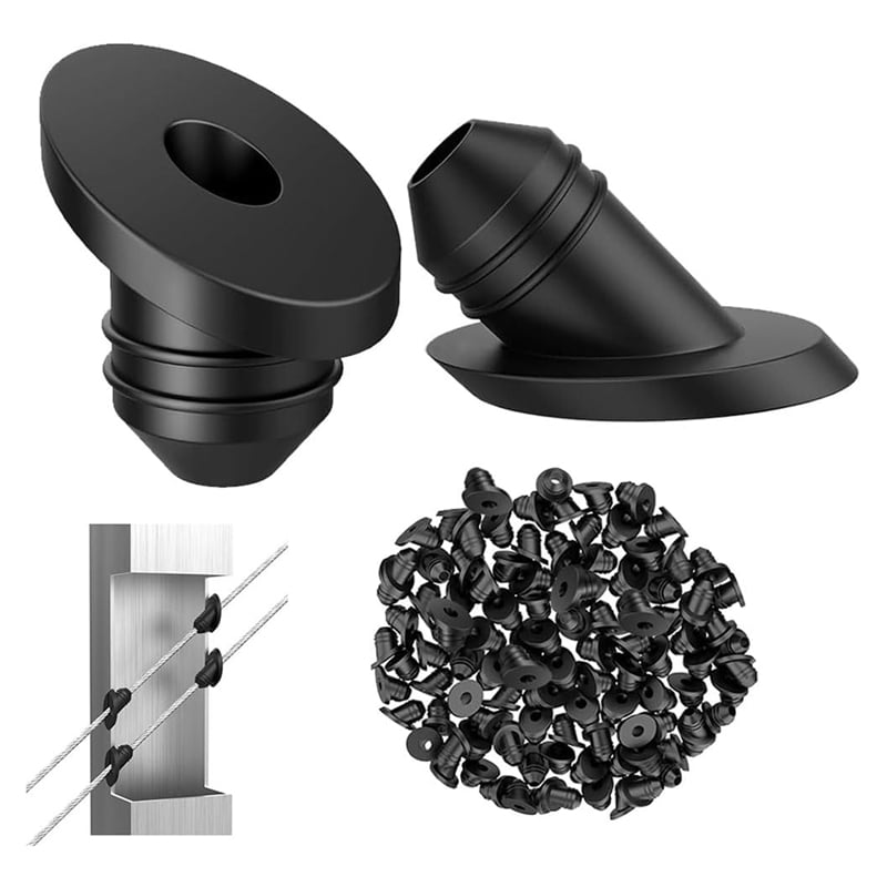 50Pcs Cable Railing Rubber Grommets, 45 Degree Angle Bevel Protectors ...