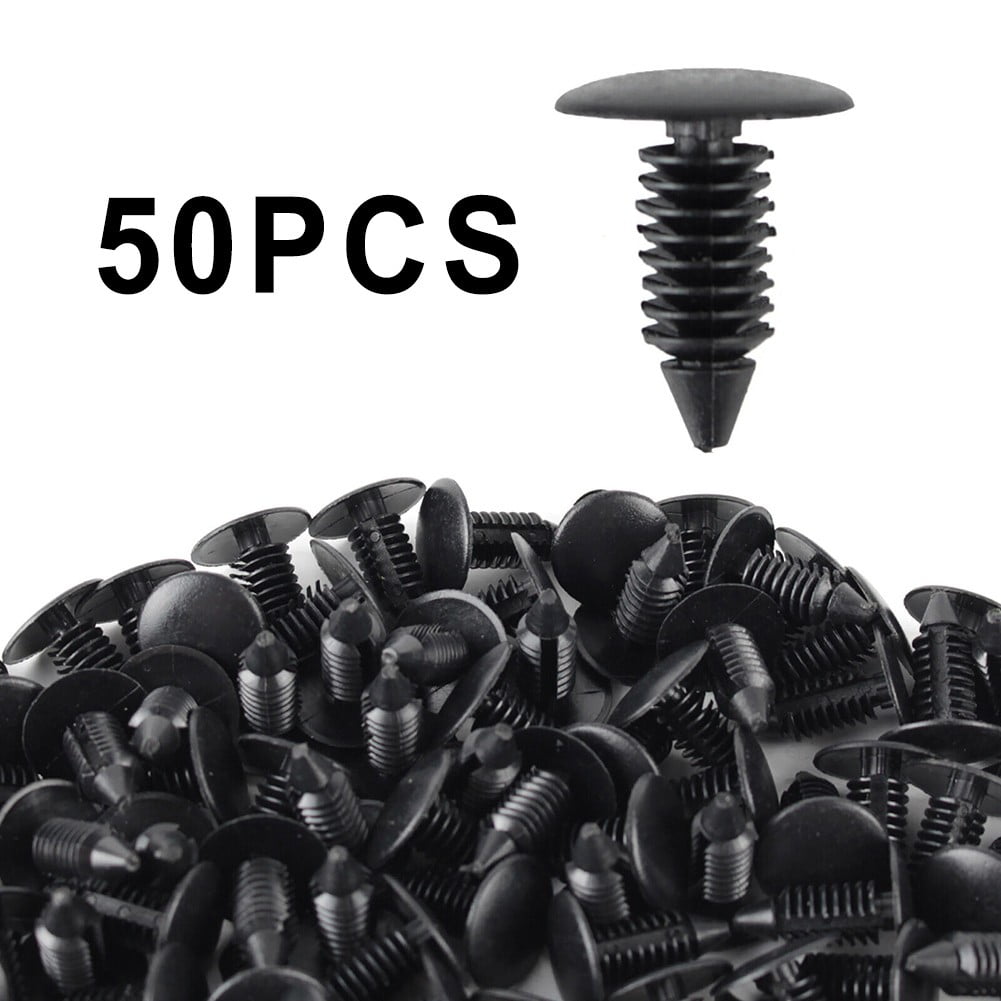 50Pcs Car Auto Fastener Clips Fender Bumper Shield Retainer Plastic ...