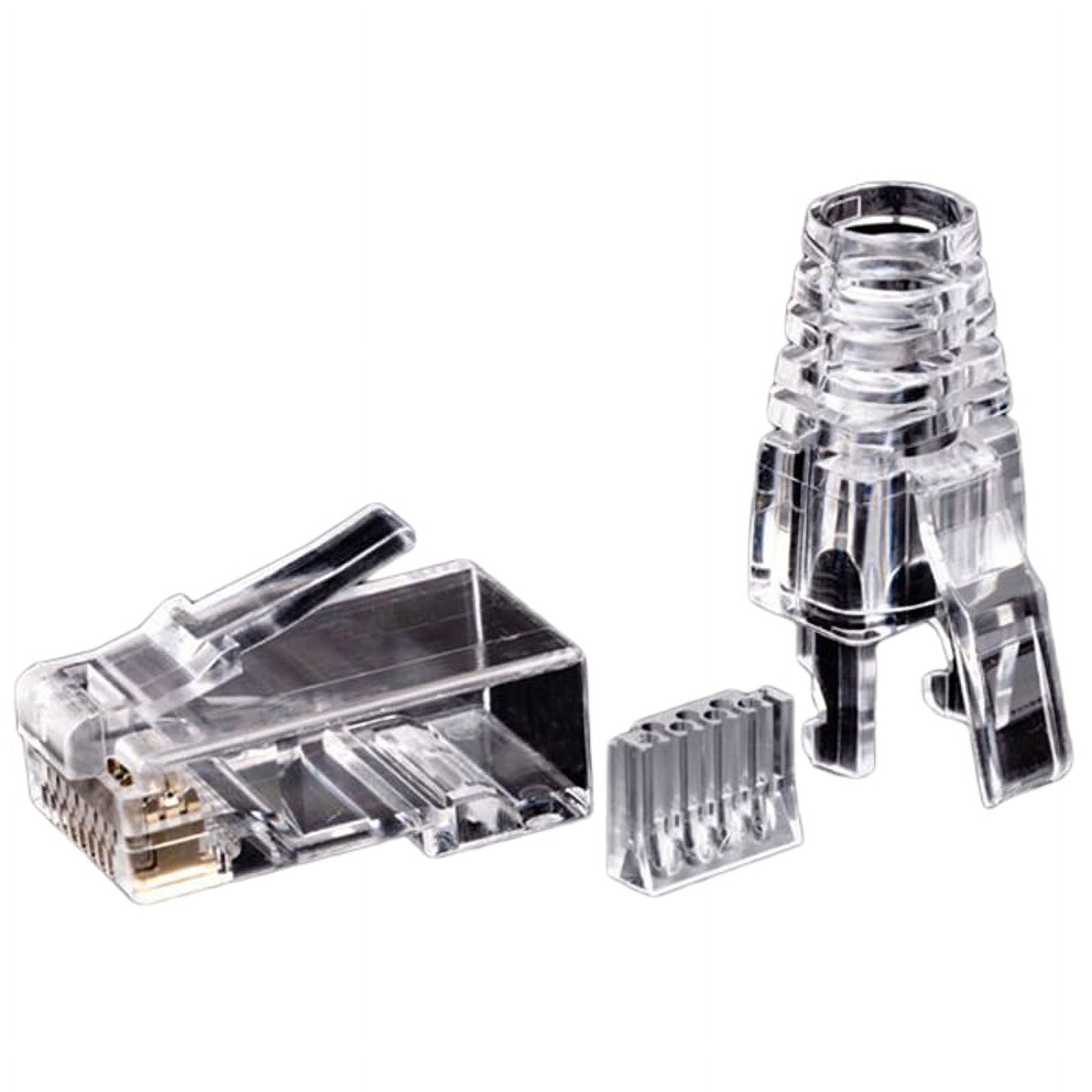 50Pcs Cat6 RJ45 Connector UTP Cable Ethernet 8P8C Network 6 Modular ...