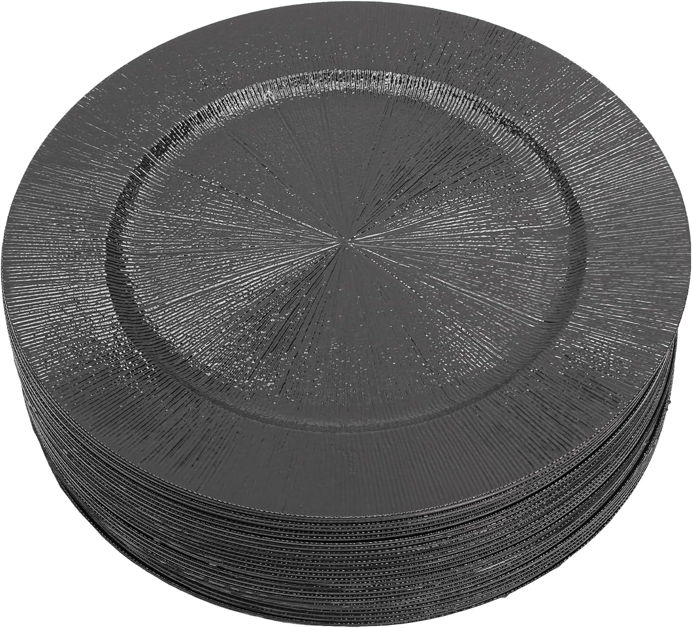 50Pcs Charger Plates Set, 13" Round Plates Bulk Plastic Charger Plate ...