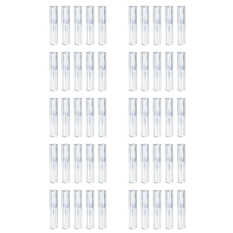 50Pcs Clear Acrylic Pencil Case, Reusable Pen Gift Box Empty Plastic ...