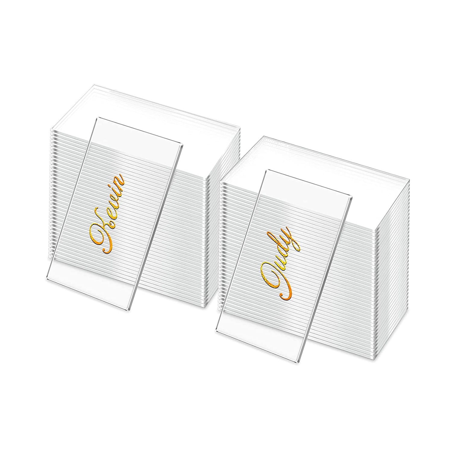 50Pcs Clear Acrylic Place Cards Acrylic Name Cards Table Number Card ...