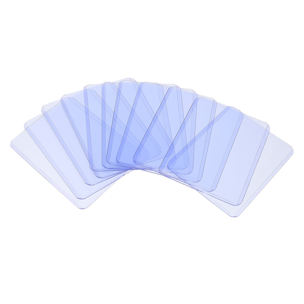 50Pcs Clear PVC Sleeve Protector Covers for Badge Driver License ...
