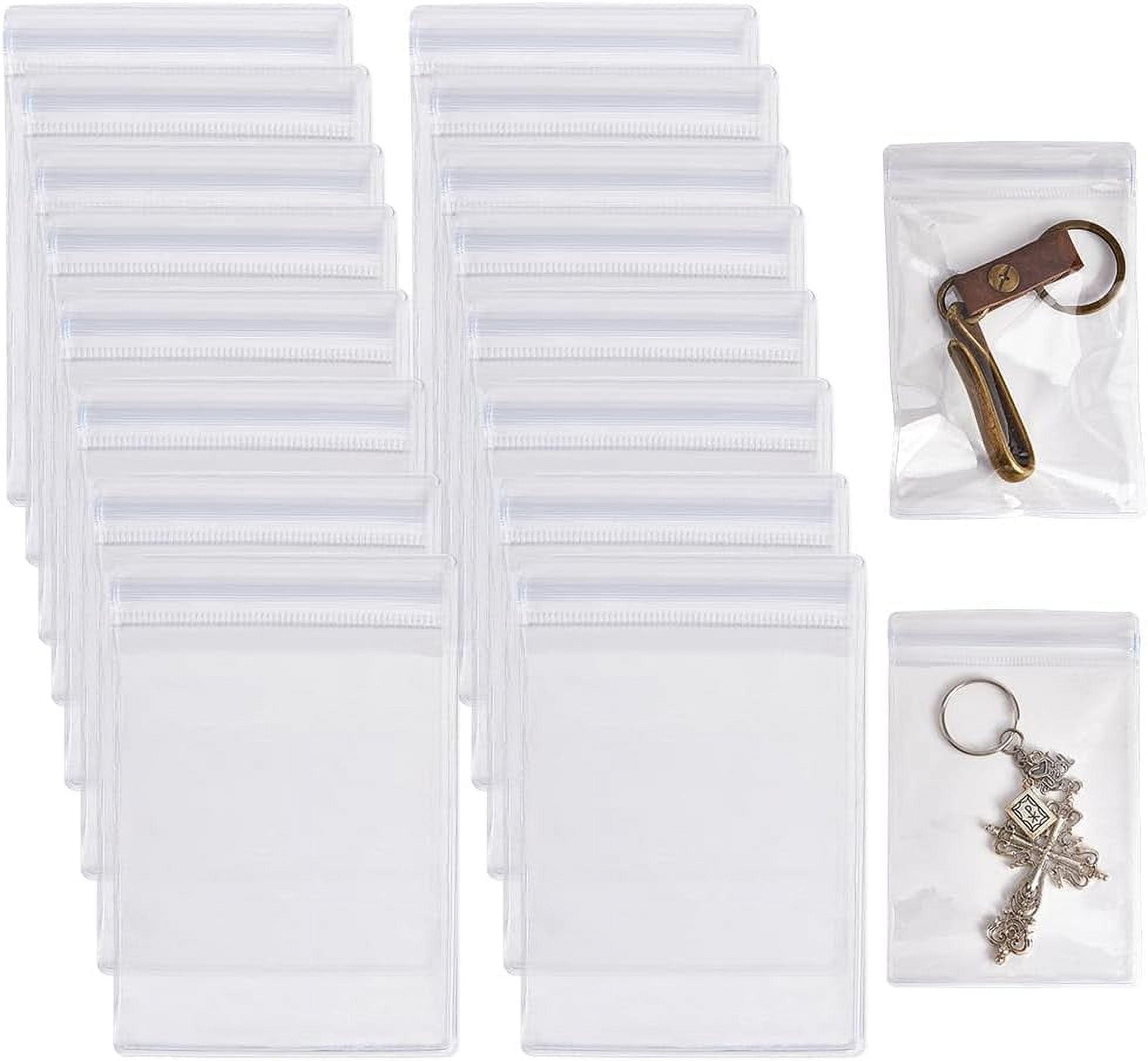 50Pcs Clear Plastic Jewelry Bags Mini Small Ziplock Storage Bag ...