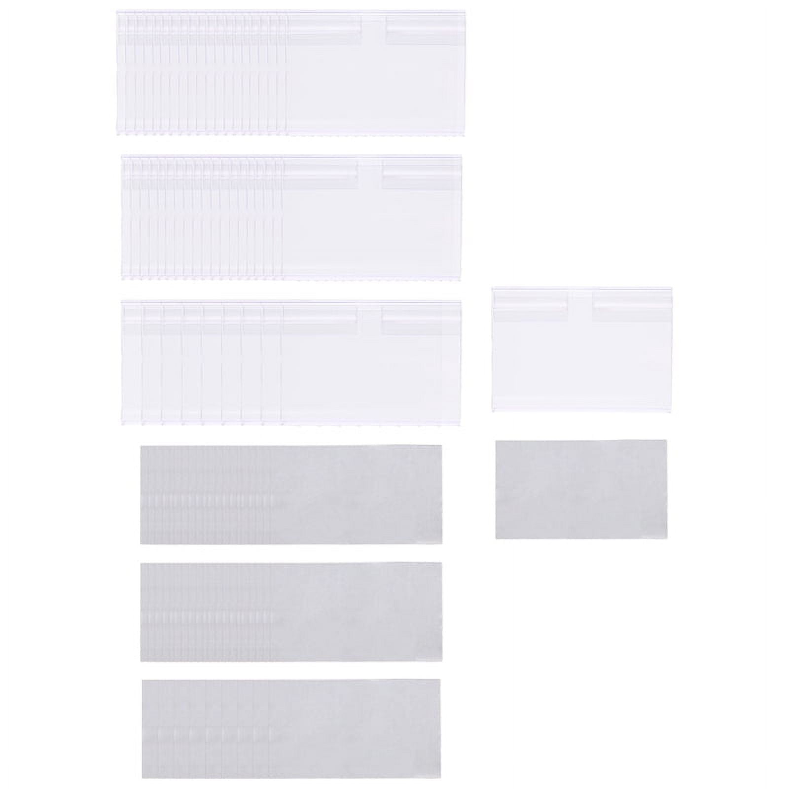 50Pcs Clear Plastic Label Holder Price Tag, Shelf Label Clip Removable ...