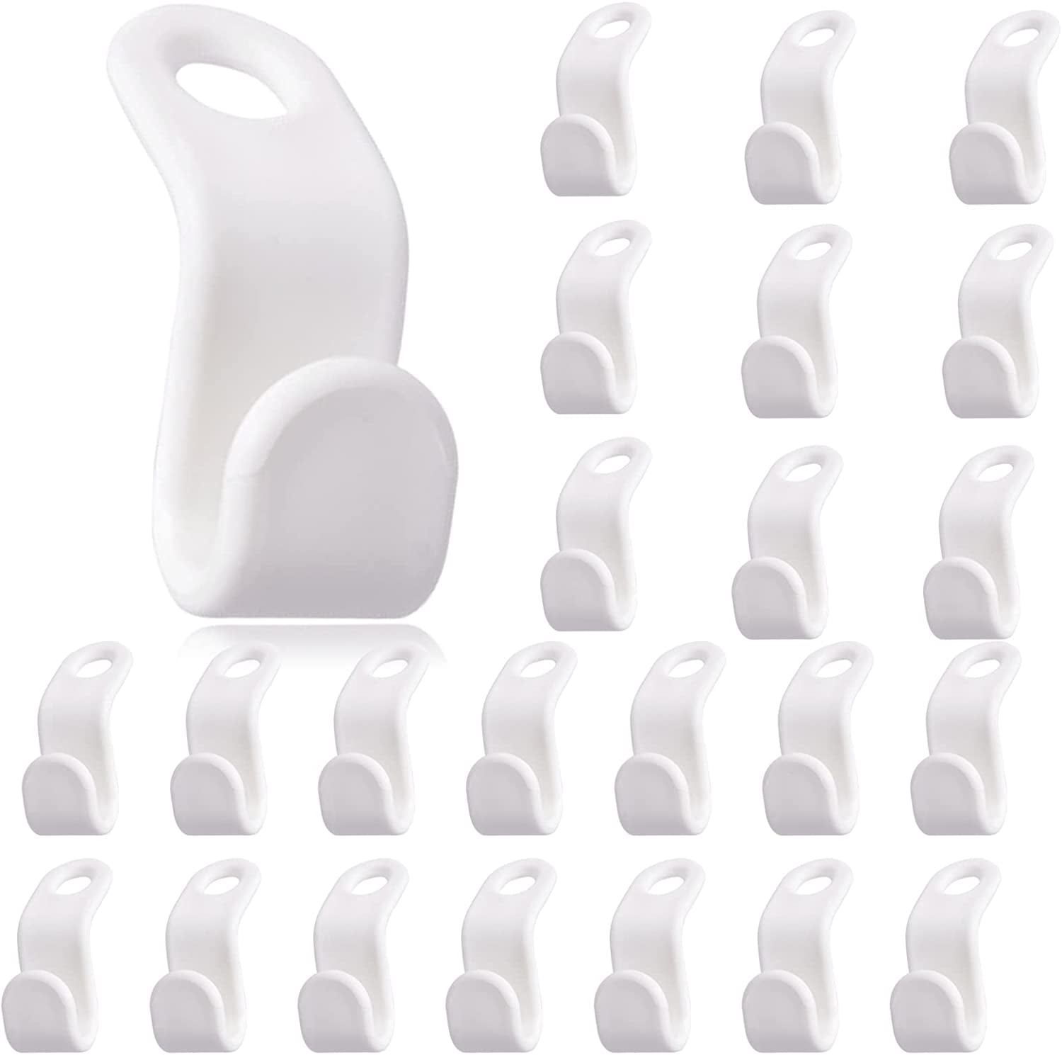 50Pcs Clothes Hanger Connector Hooks Mini Cascading Hanger Rack ...