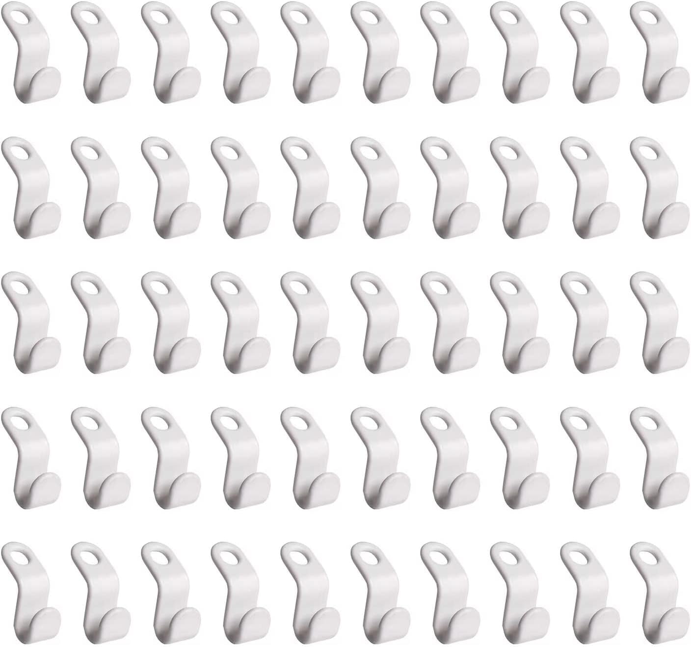 50Pcs Clothes Hanger Connector Hooks Space Saving Extender Hooks for ...