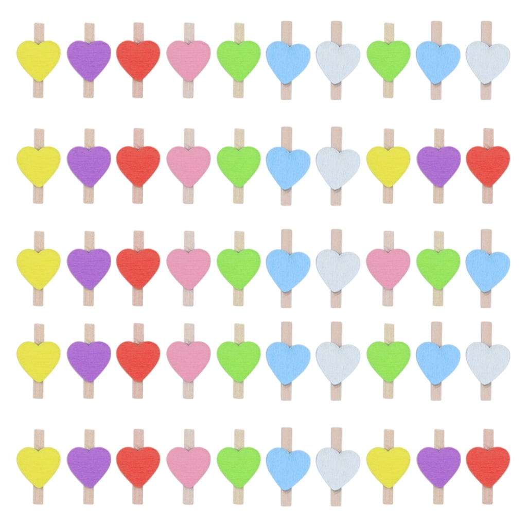 50Pcs Clothes Peg Decorative Pegs for Crafts Wood Pegs Set Wood Clothes ...