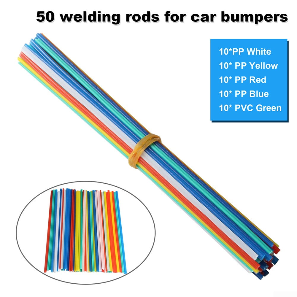 50Pcs Color Plastic Welding Rods Bumper Repair PP PVC Welding Sticks ...