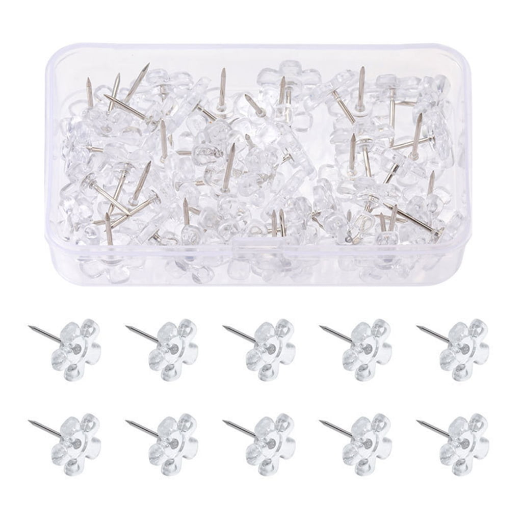 50Pcs Colored Push Pins for School Office Bulletin Board Cork Board ...