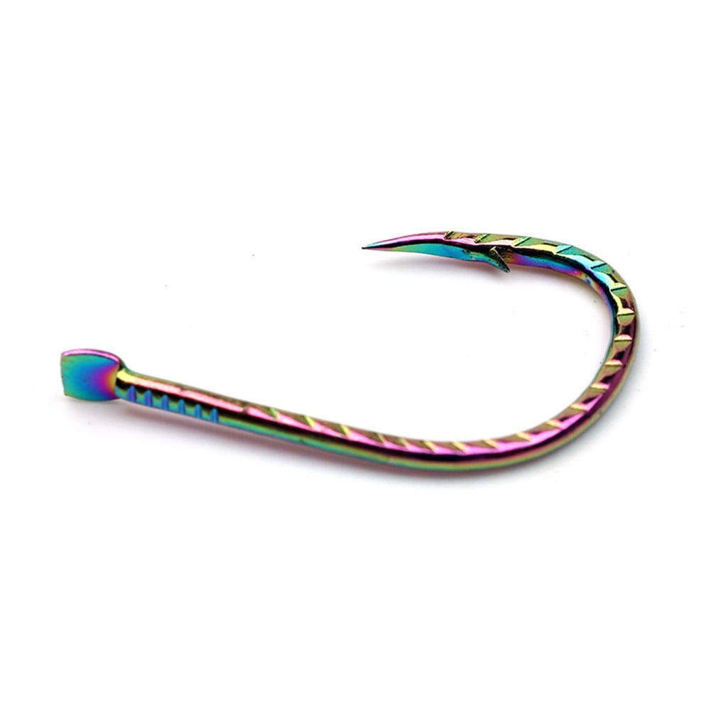 50Pcs Colorful Long Handle Fine Crucian Carp Izu Platform Fishing Hook ...