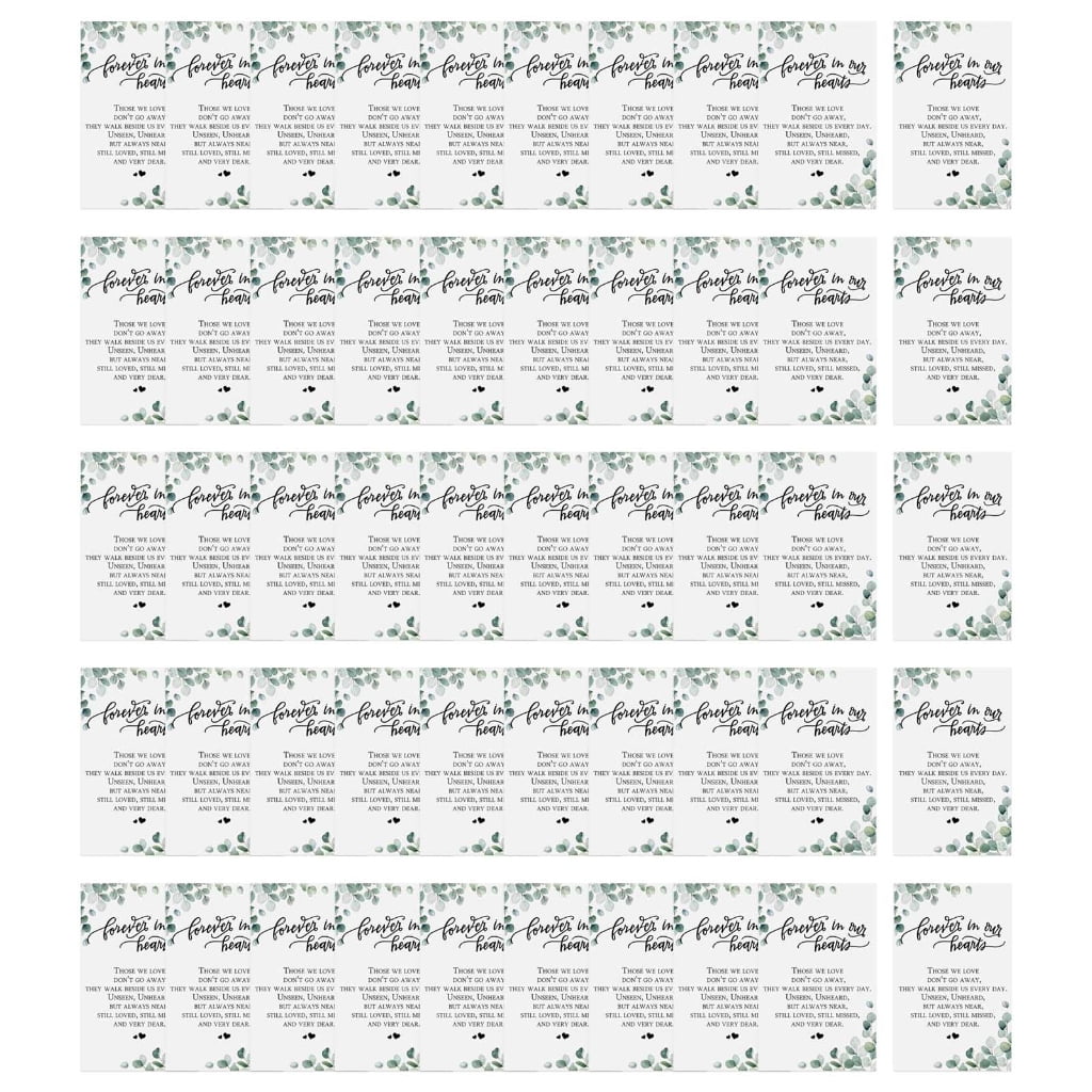 50Pcs Condolence Cards Sympathy Card Condolences Bereavement Card 5x8cm ...