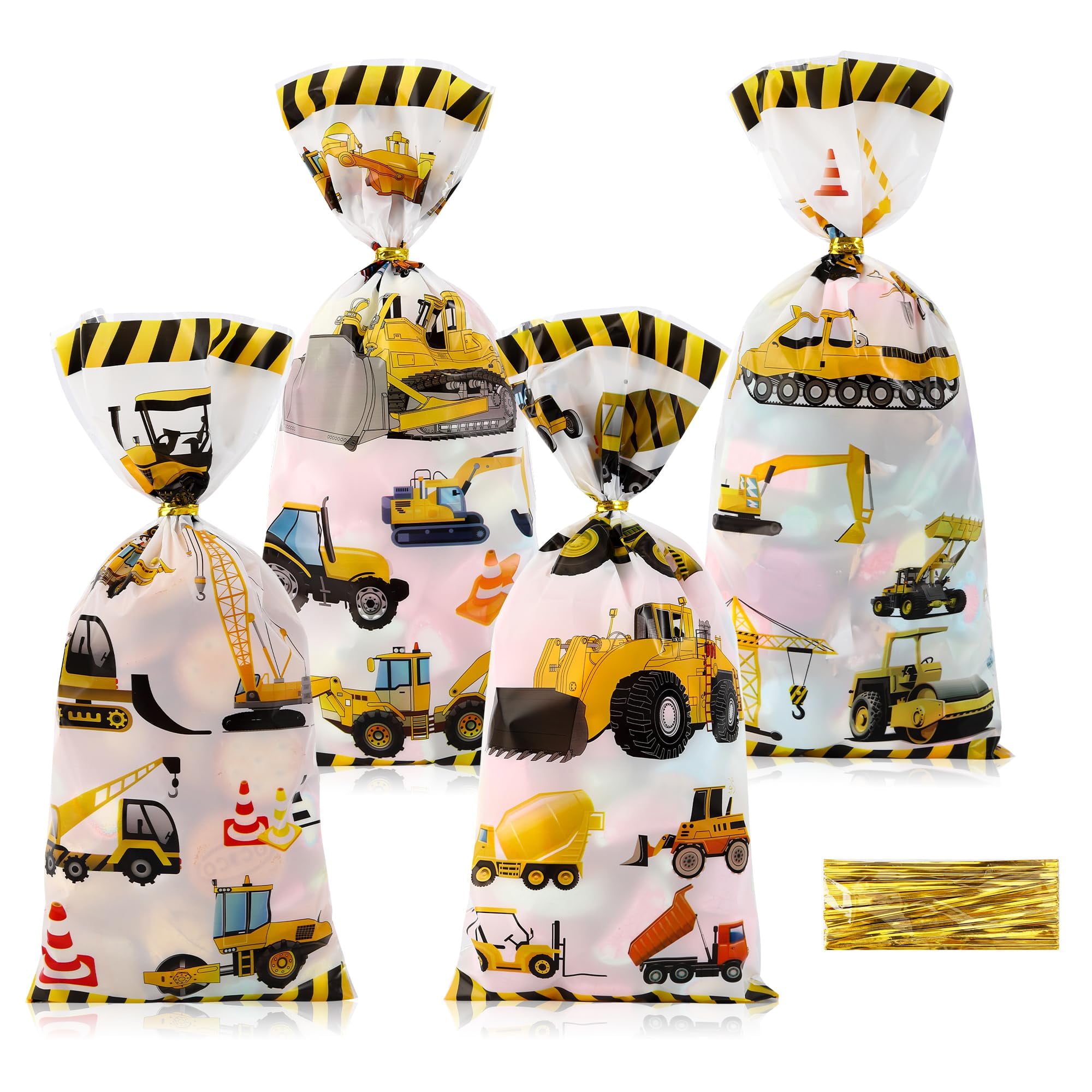 50Pcs Construction Party Favors Bags Construction BSL1 Party ...