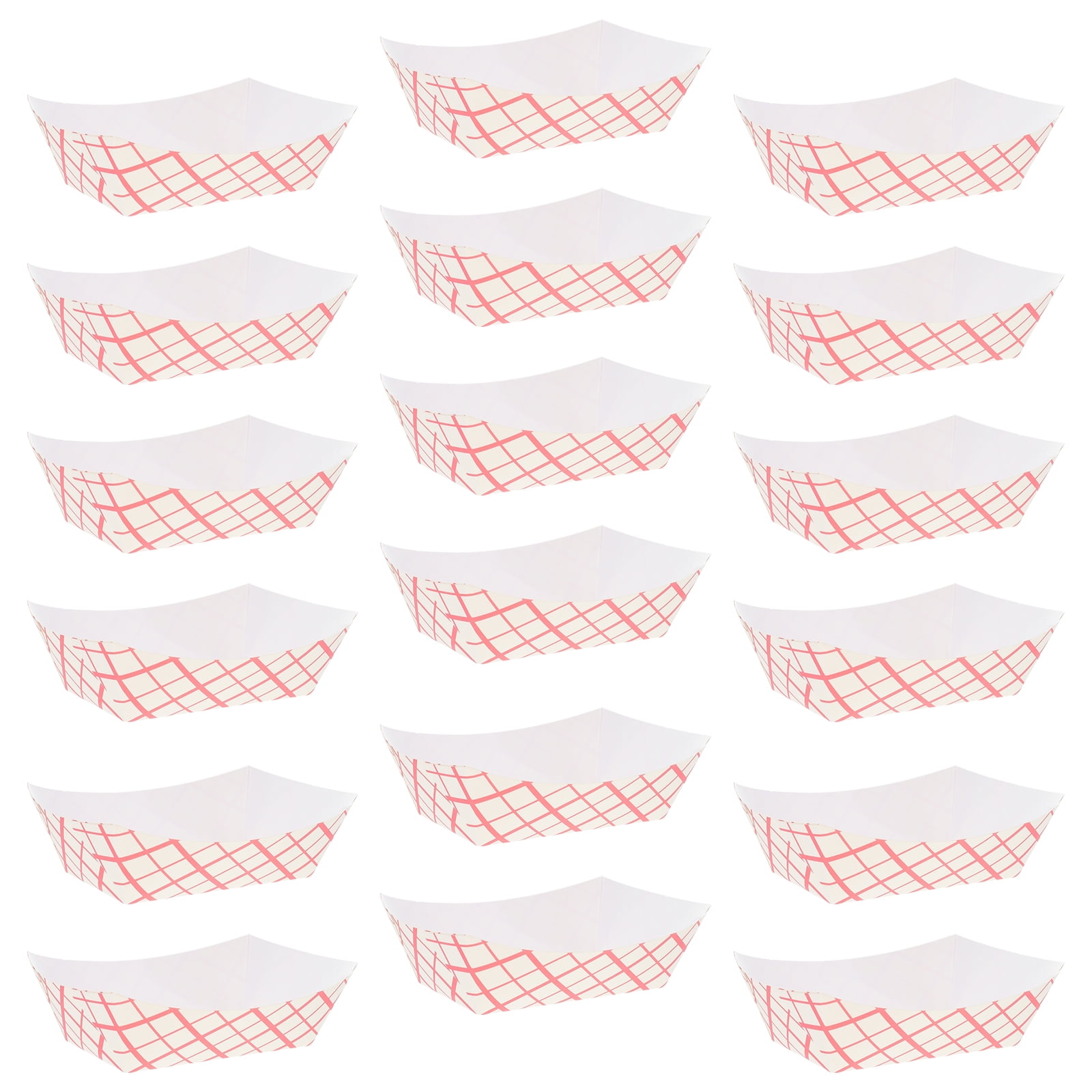 Red Paper Food Boats for Daily Use Creative Design Disposable Party ...