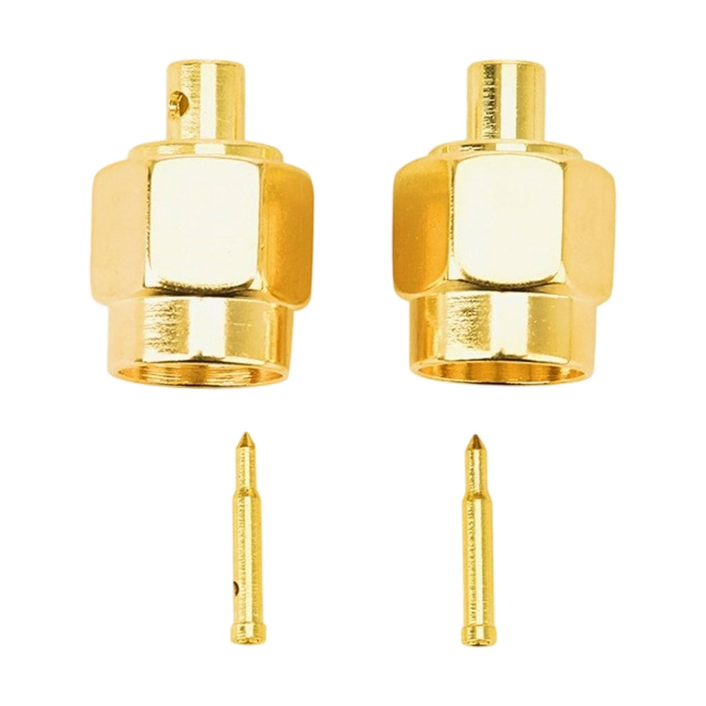 50Pcs Coppers SMA Solder Plugs Male Connectors with Pin Sma males ...