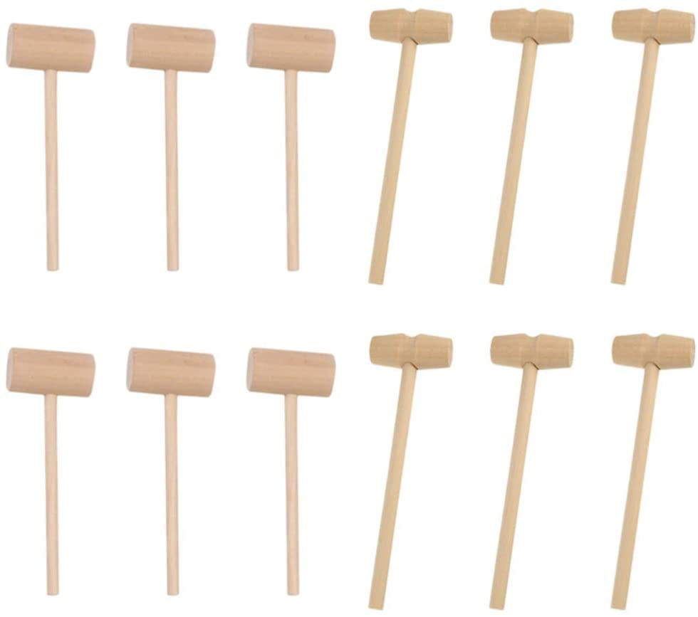 50Pcs Crab Hammers tural Wooden Crab Mallets Lobster Hammer for ...