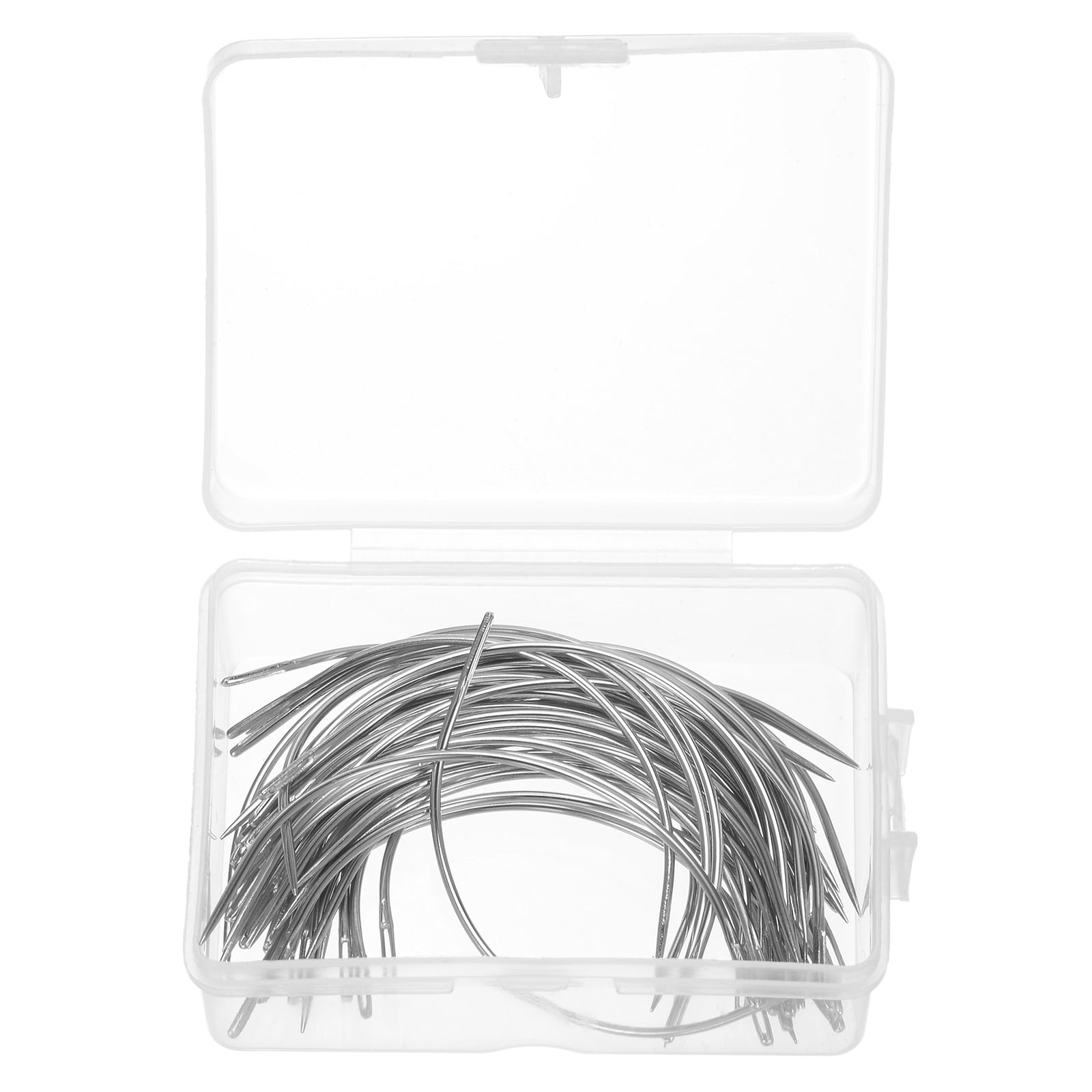 Uxcell 50Pcs Curved Needles 3.5" C Type Weaving Sewing Needles Wig ...