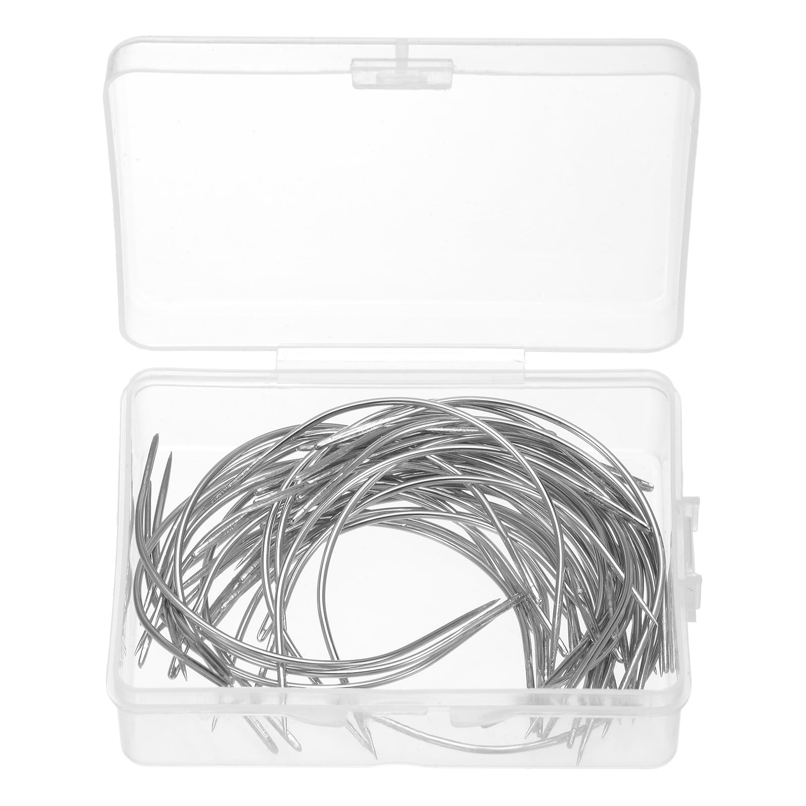 Uxcell 50Pcs Curved Needles 4" C Type Weaving Sewing Needles Wig Making ...