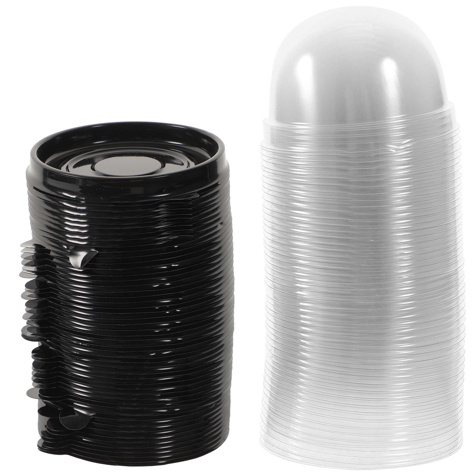 50Pcs Delicate Dessert Transparent Boxes Cupcake Boxes Egg-Yolk Puff ...