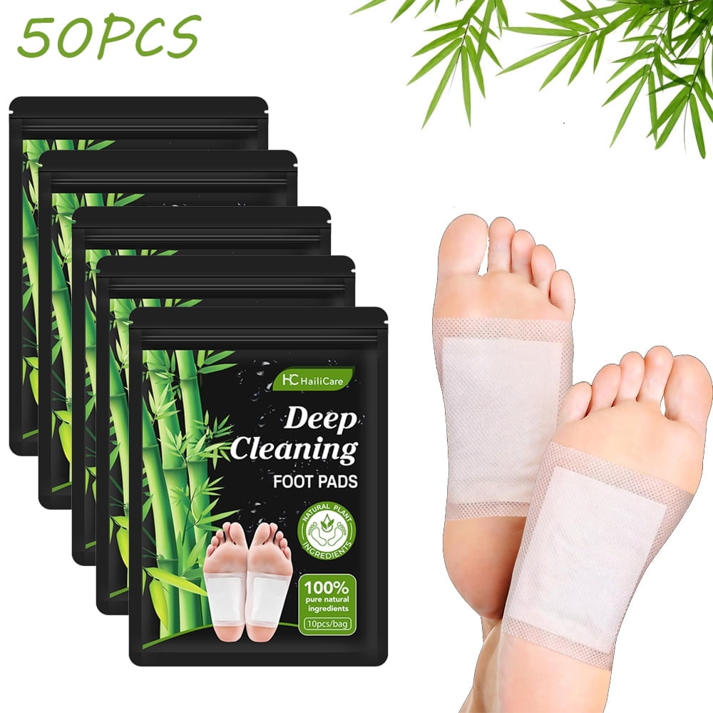 50Pcs Detox Foot Pads, Natural Cleanse for Feet & Body Detox，Help Sleep ...
