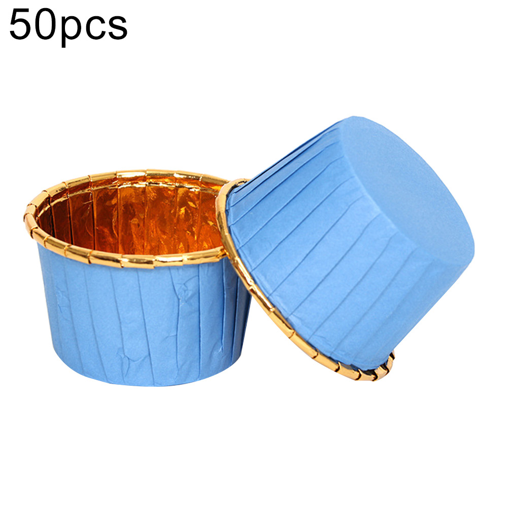 50Pcs Disposable Baking Cupcake Cake Liner Wrappers Cup Muffin Dessert ...