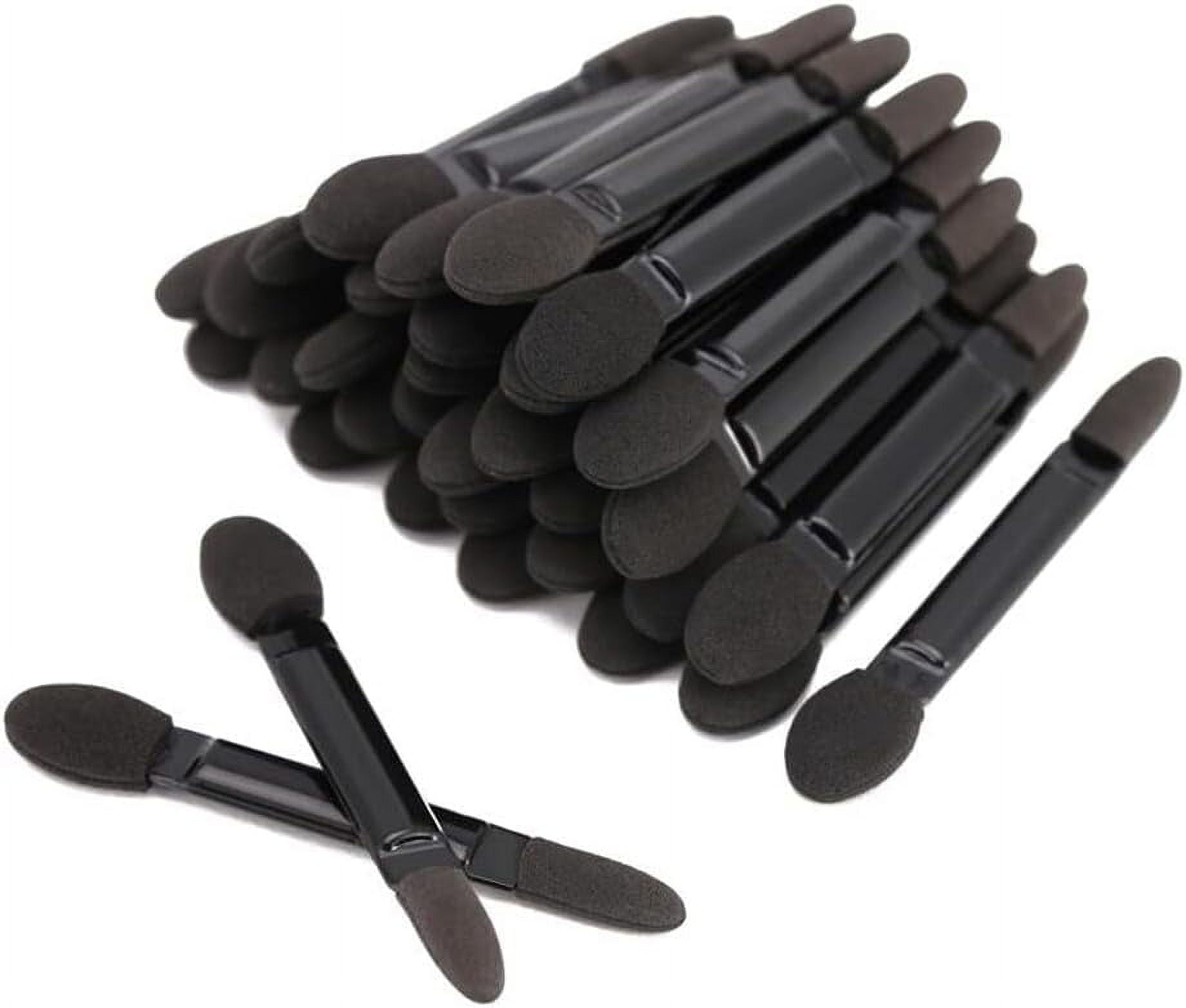 50Pcs Disposable Eyeshadow Brushes Sticks Dual Sided Sponge Applicator ...