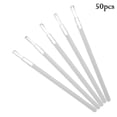 50Pcs Disposable Lip Wands, Solid Handle Nylon Bristle Lip Applicator ...