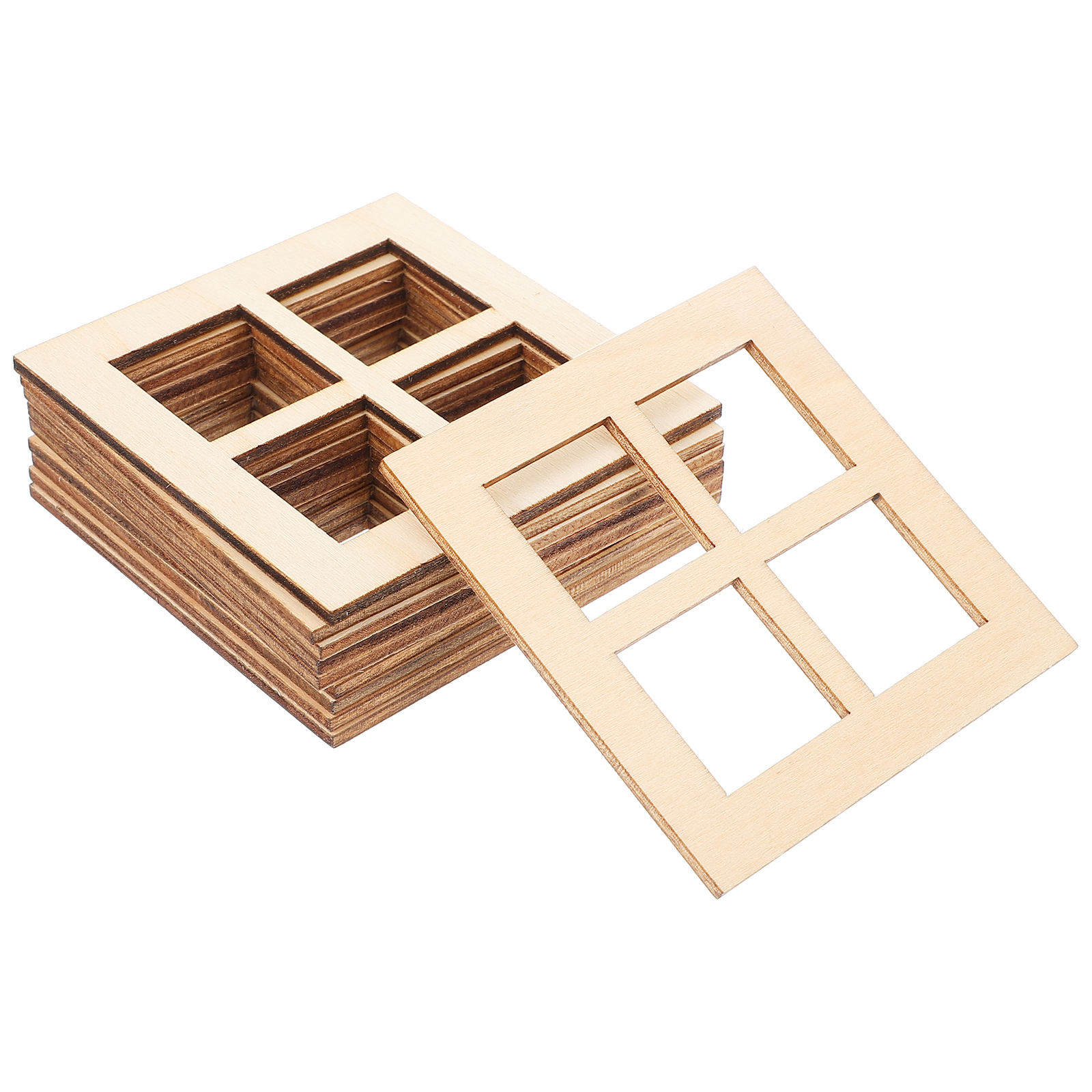 50Pcs Doll House Window Props Mini House Furniture Decoration Window ...