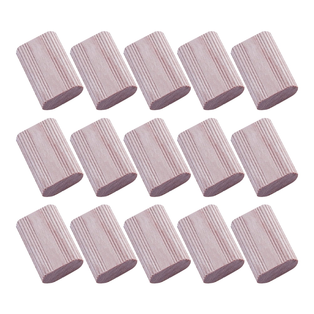 50Pcs Domino Tenons Wooden Dowel Fixing Dowel Blocks Wood Grooved Plugs ...