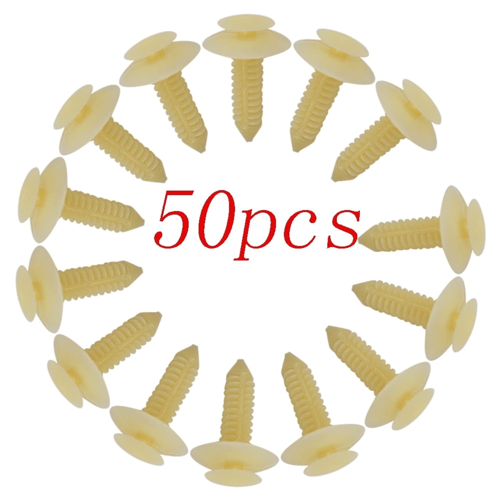 50Pcs Door Trim Panel Plastic Retainer Push Rivet Clips Fit for Ford ...