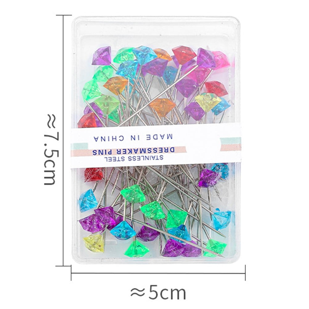 50Pcs Extra Long Stitch Sewing Pins for Needle Positioning and Crafting ...