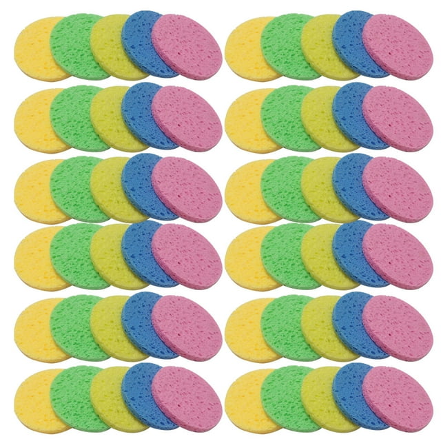 50Pcs Facial Sponges Makeup Sponge Face Wash Sponge Face Cleaners ...