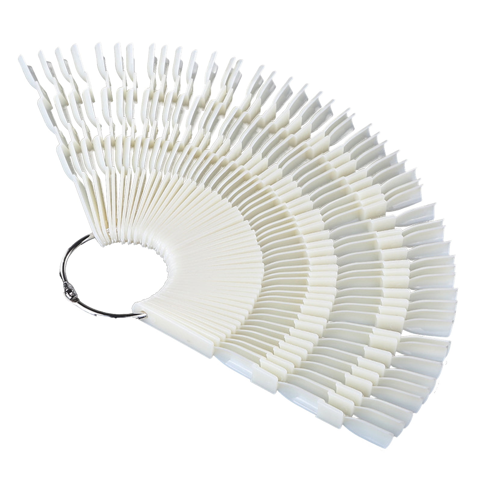 50Pcs Fan Shape Nail Display Boards, Eco-Friendly Reusable Transparent ...