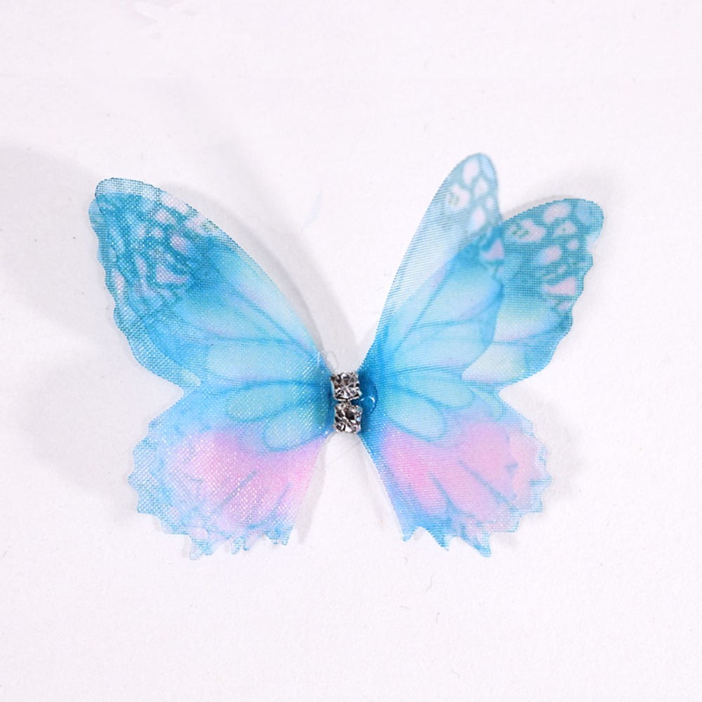 50Pcs Fashion Gradient Color Translucent 3D Clothes Sewing Patch ...