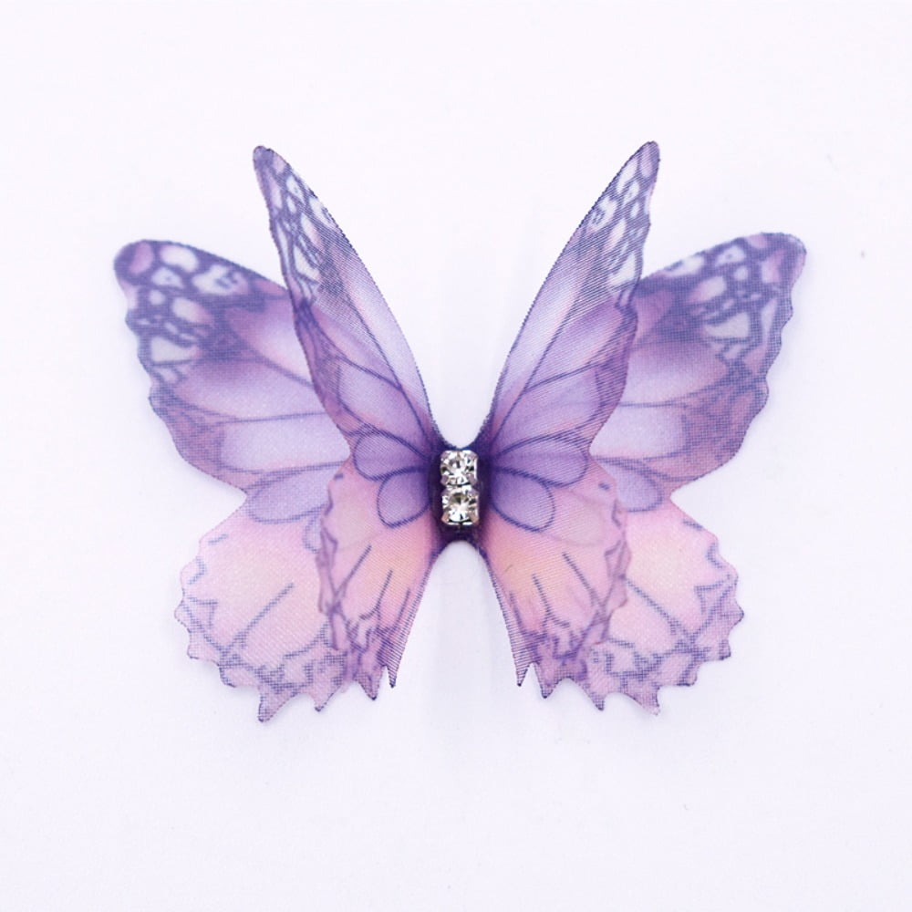 50Pcs Fashion Gradient Color Translucent 3D Clothes Sewing Patch ...