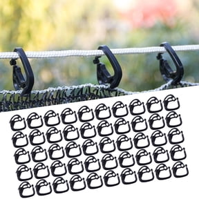 jicheng 100 Pieces Fence Cage Mounting Clips Aluminum Sturdy Livestock ...