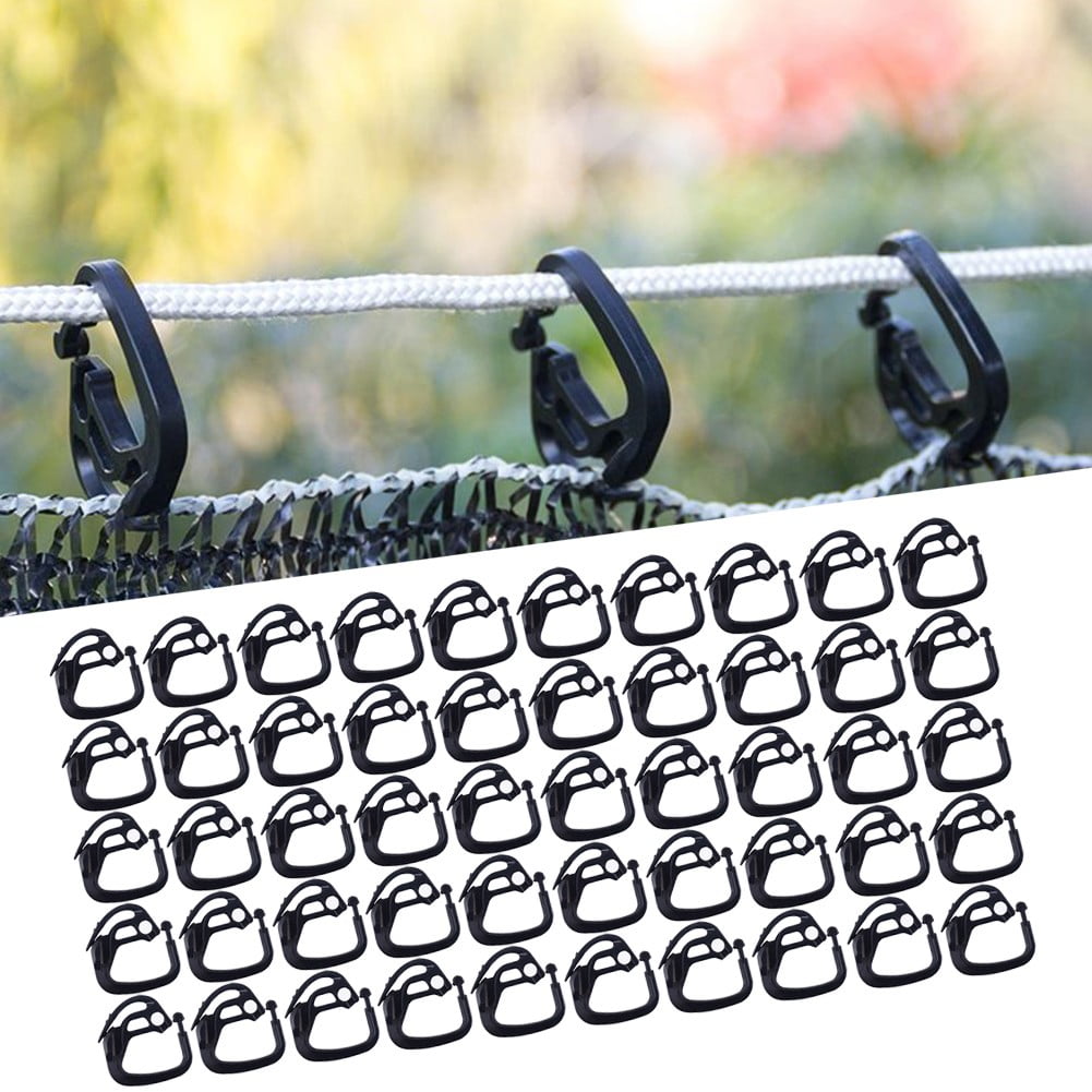 50Pcs Fence Netting Clips Bird Netting Hooks Shade Clips For Shade Sail ...