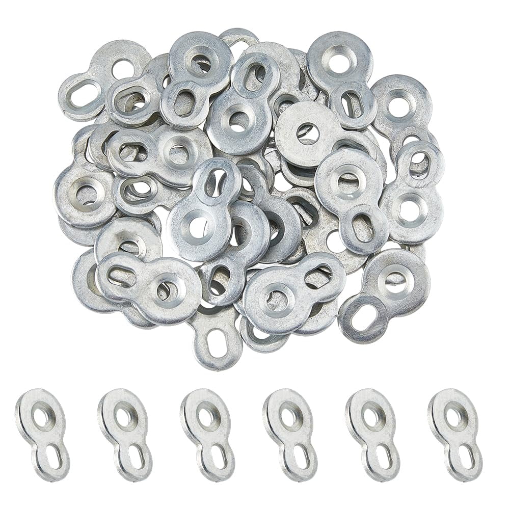 50Pcs Figure 8 Fastener Steel Table Top Connector Desktop Clips Heavy ...