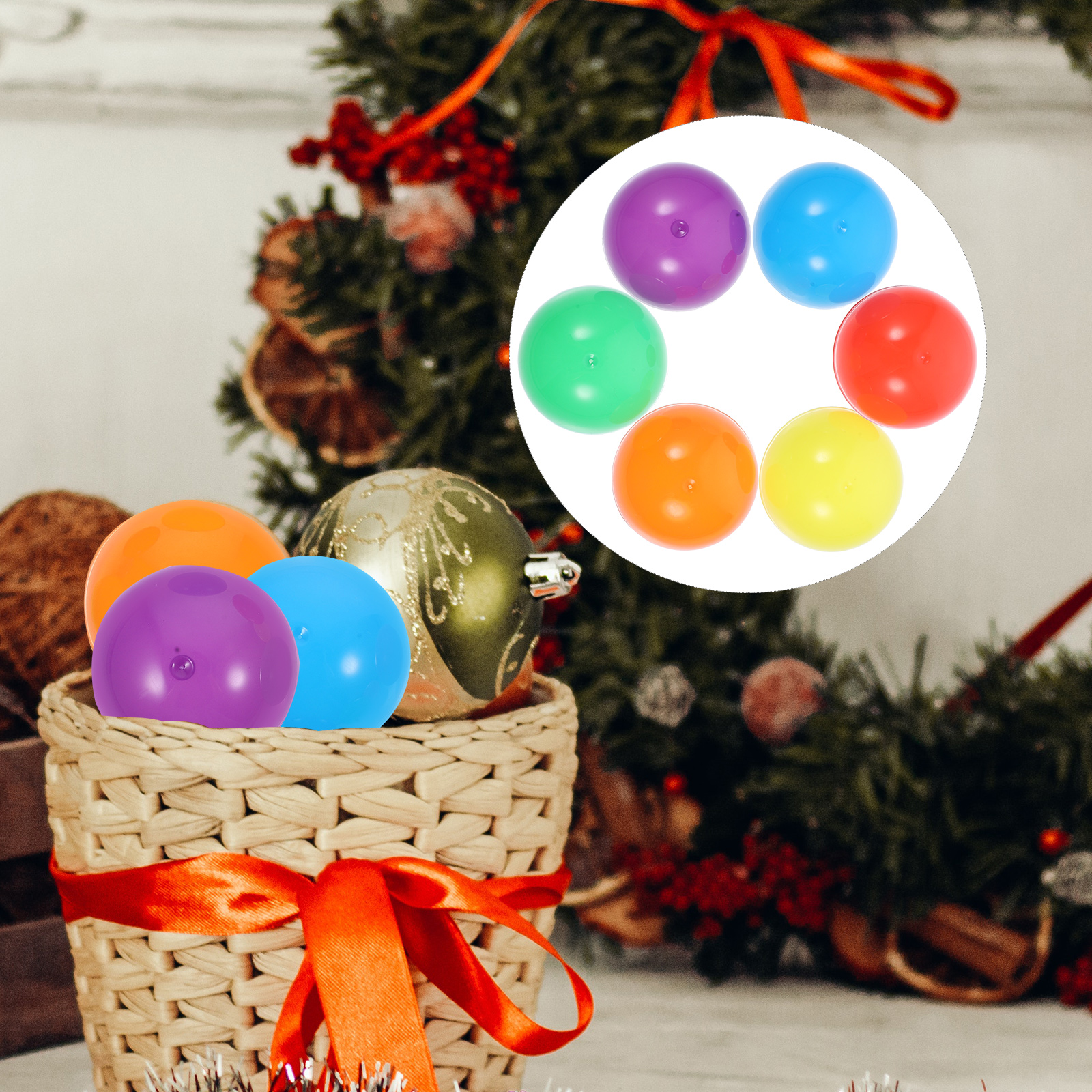 50Pcs Fillable Round Balls Multi-purpose Twisted Round Balls Funny ...