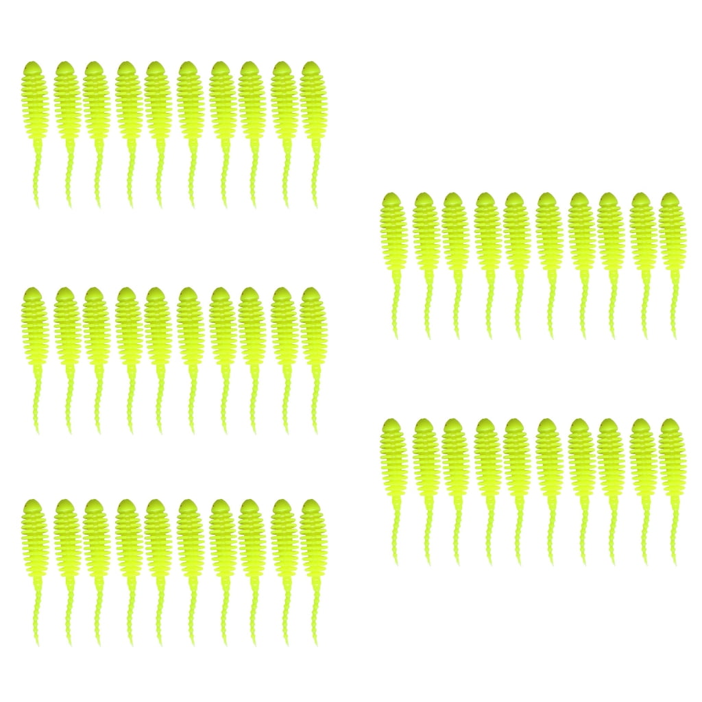 50Pcs Fishing Baits Lures Set Wacky Rigs Trout Silkworms Fishing Baits ...
